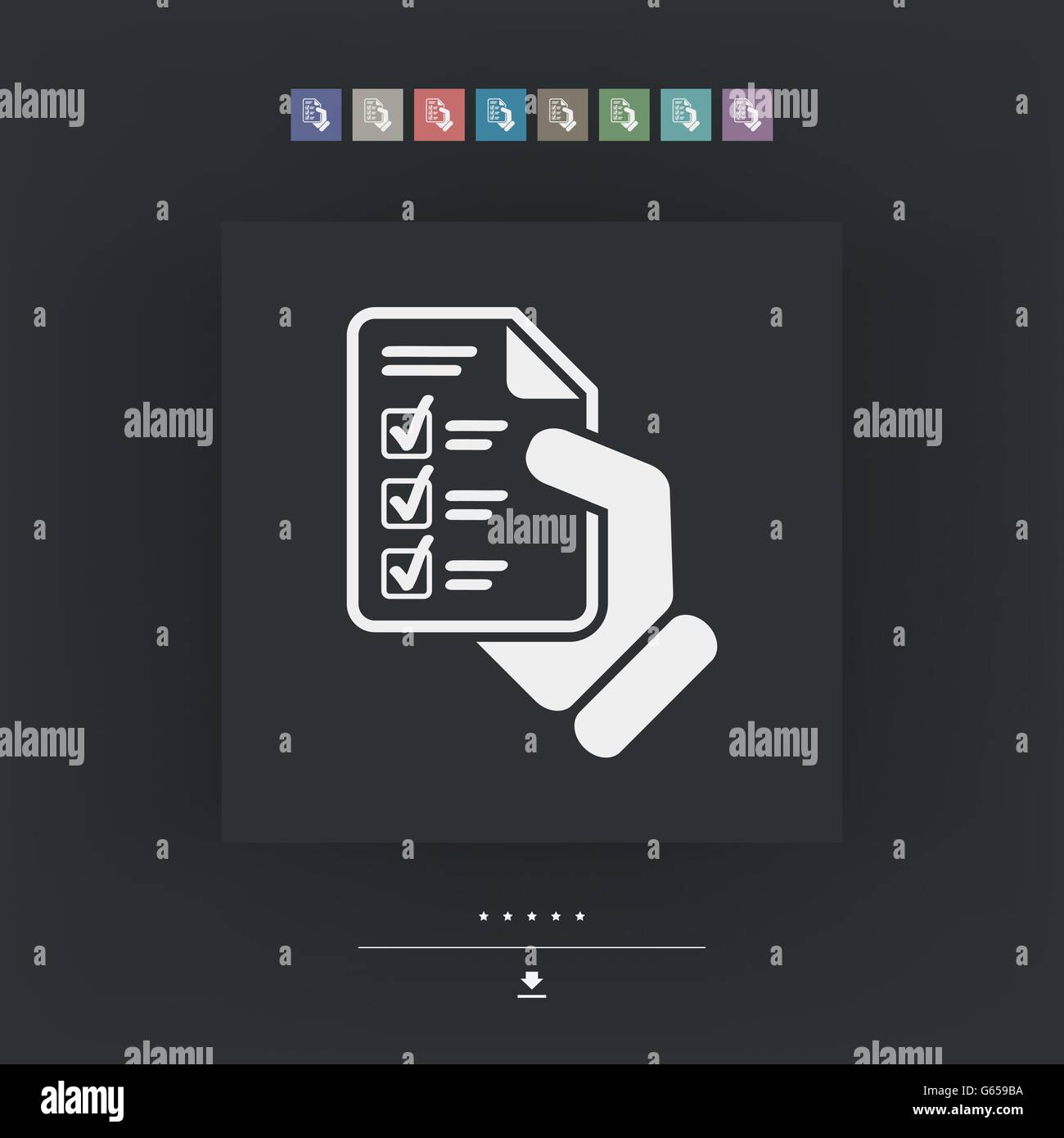 Multiple choice test form Stock Vector Images - Alamy