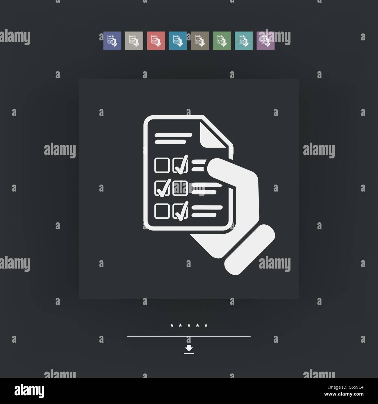 Multiple choice test form Stock Vector Images - Alamy