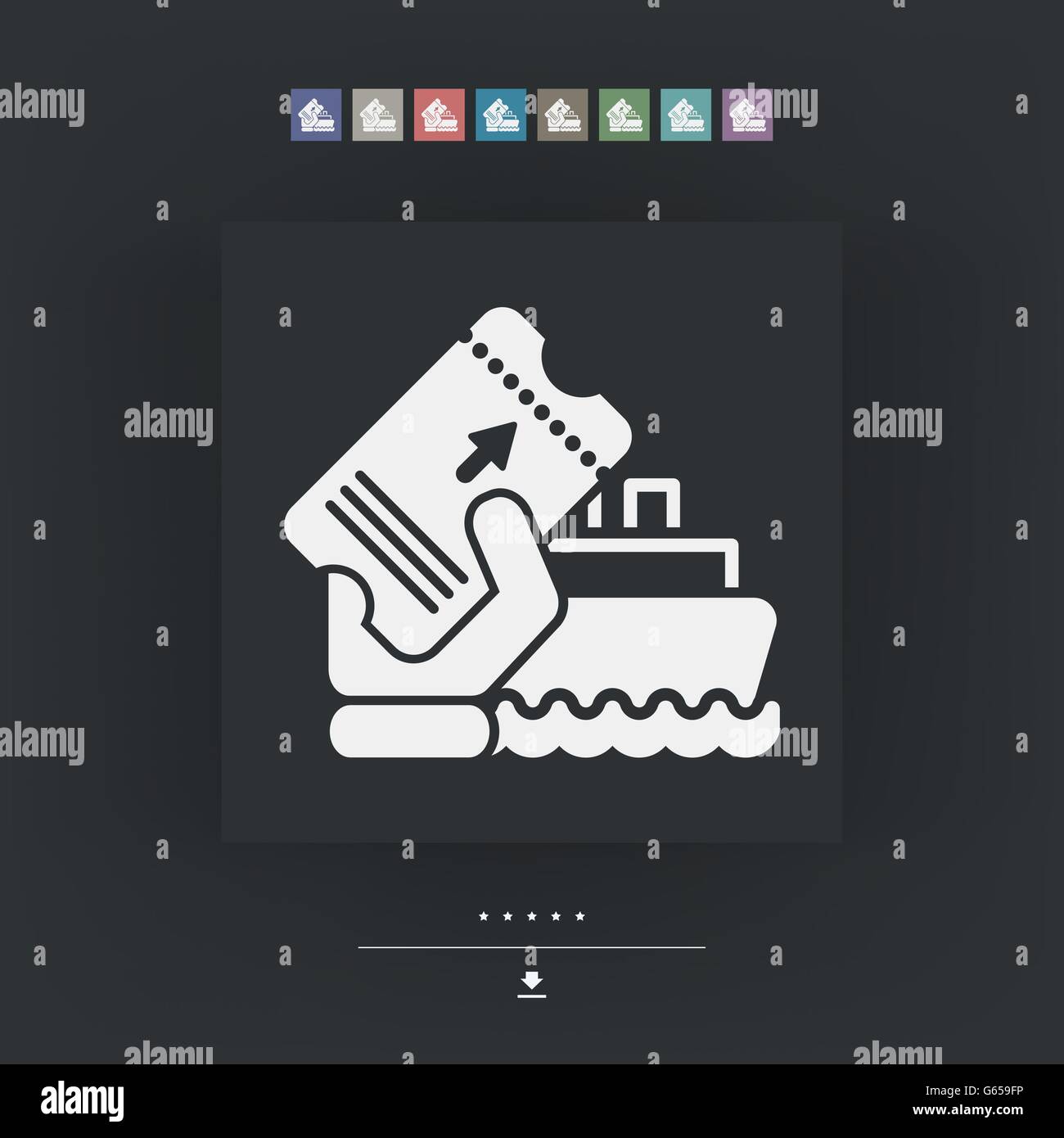 Ticket ship Stock Vector Images - Alamy