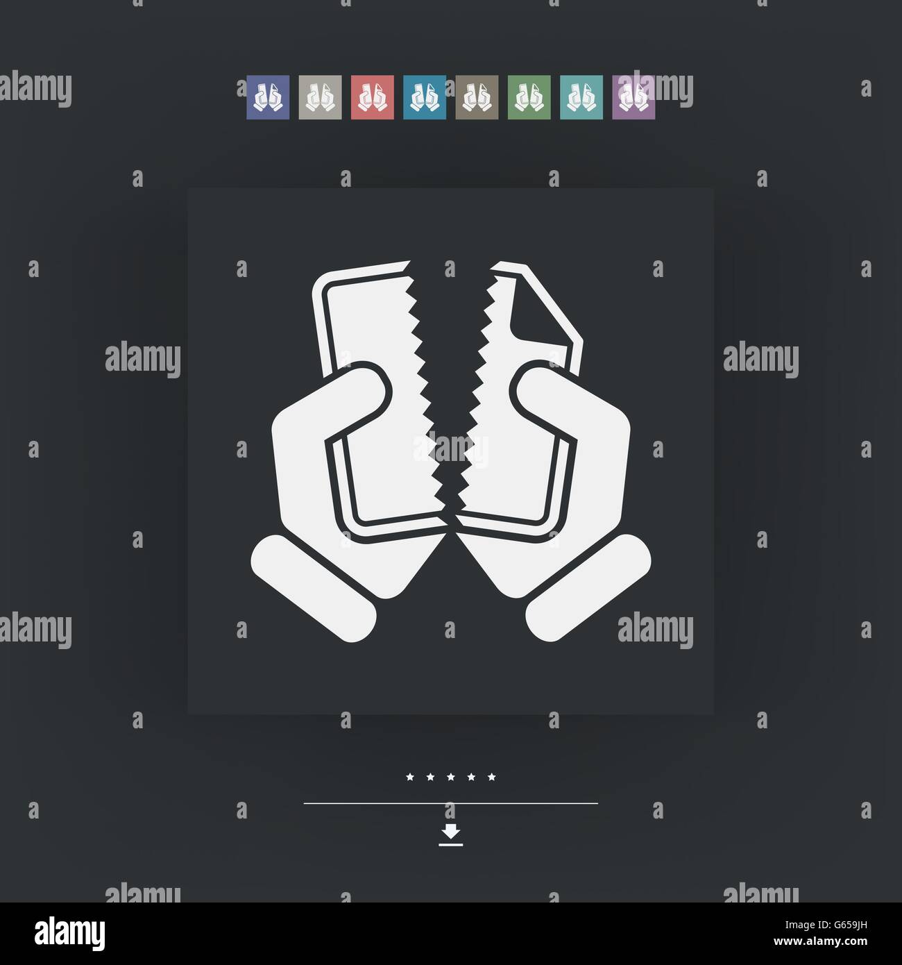 Tear sheet icon Stock Vector Image & Art - Alamy