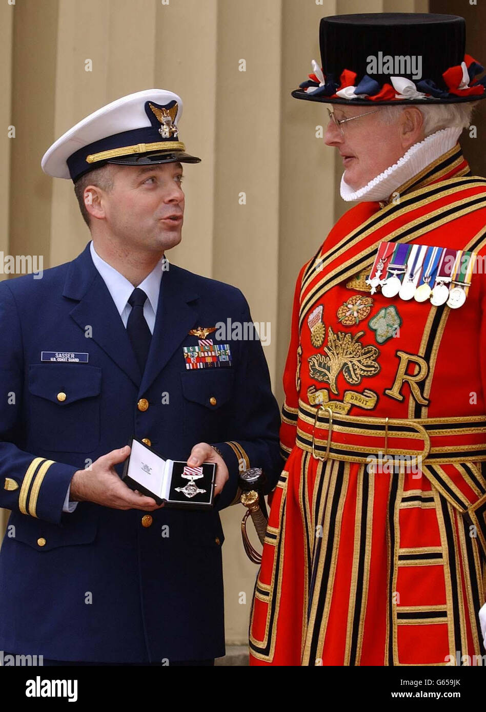 William Sasser with Air Force Cross Stock Photo - Alamy