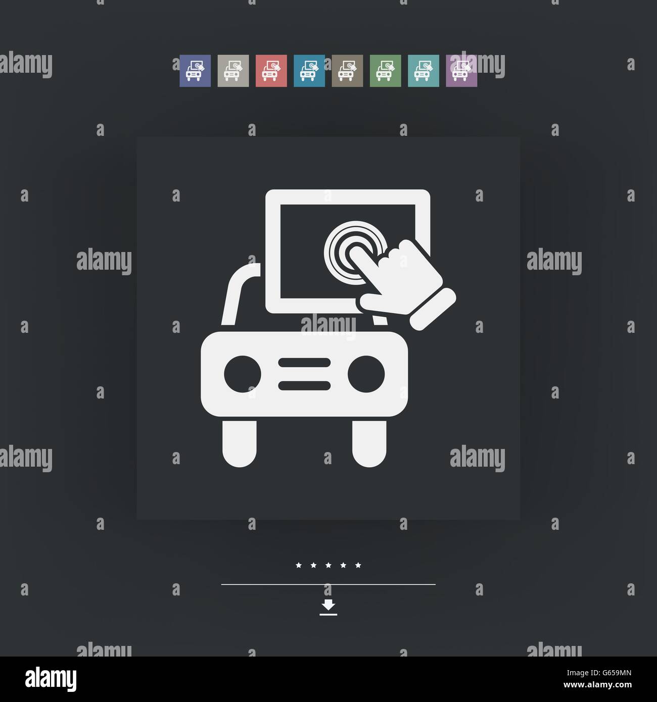 Touchscreen car device Stock Vector Image & Art - Alamy