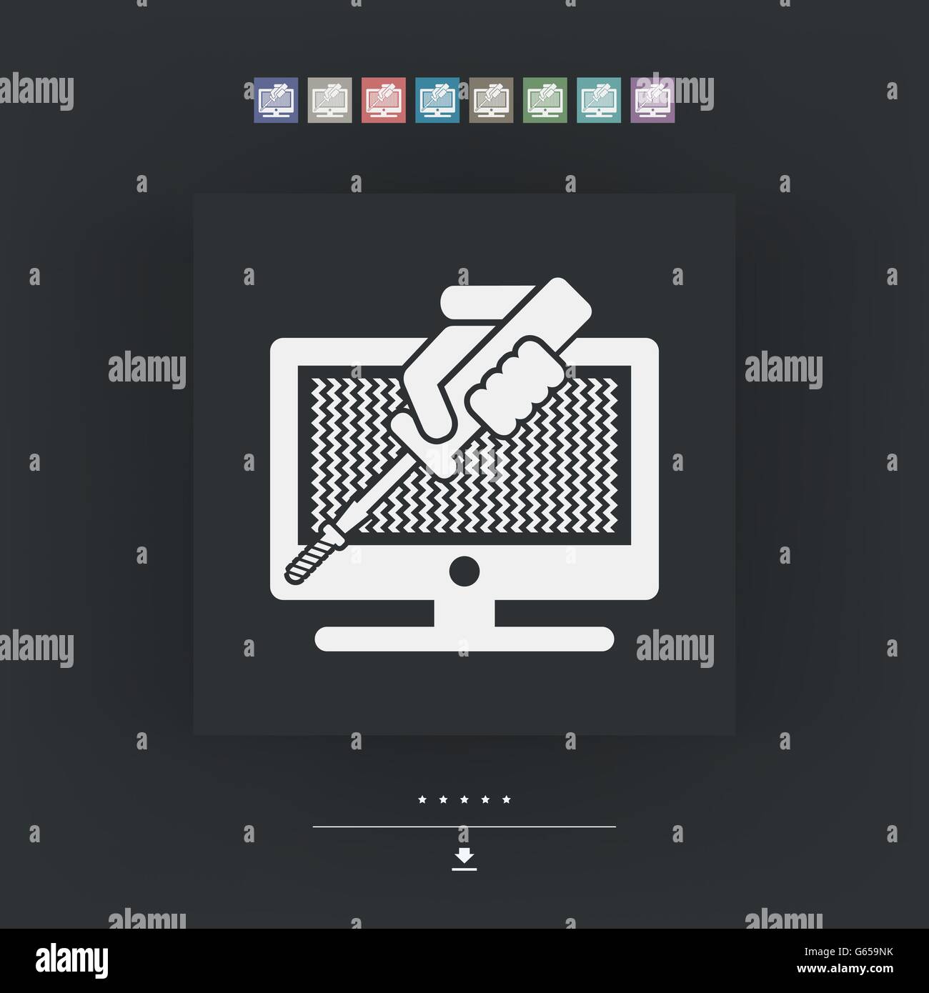 Tv tuning signal Stock Vector Images - Alamy