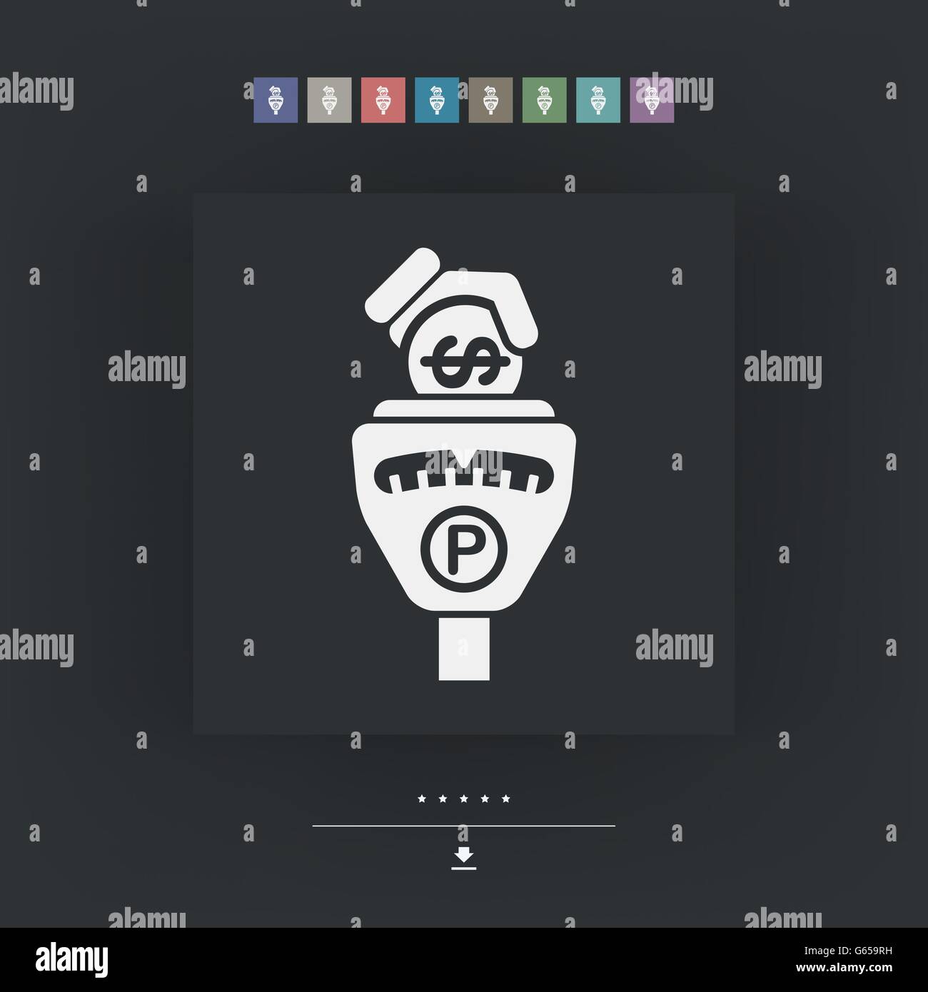 Parking meter vector vectors hi-res stock photography and images - Alamy