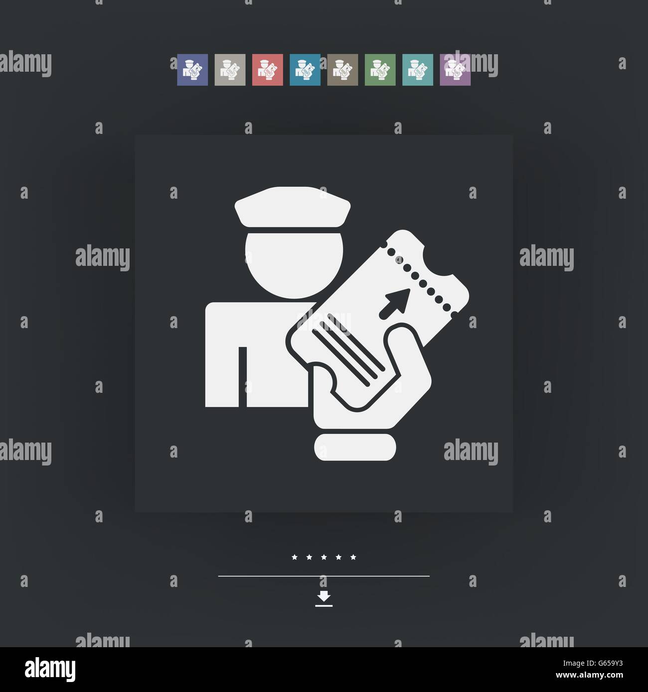 Ticket inspector train ticket inspector Stock Vector Images - Alamy