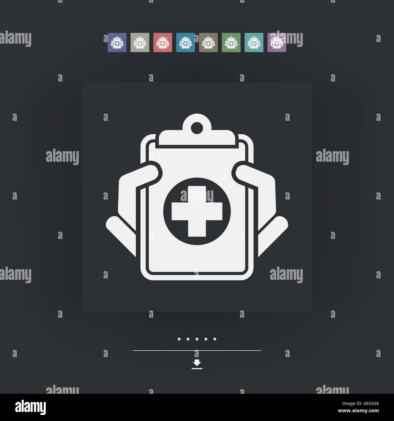 Medical records icon Stock Vector Image & Art - Alamy