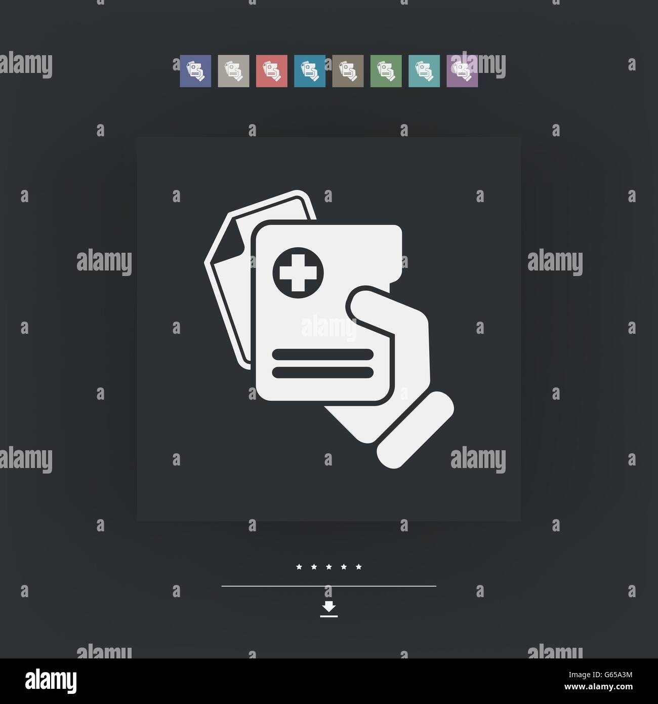 Medical document icon Stock Vector Image & Art - Alamy
