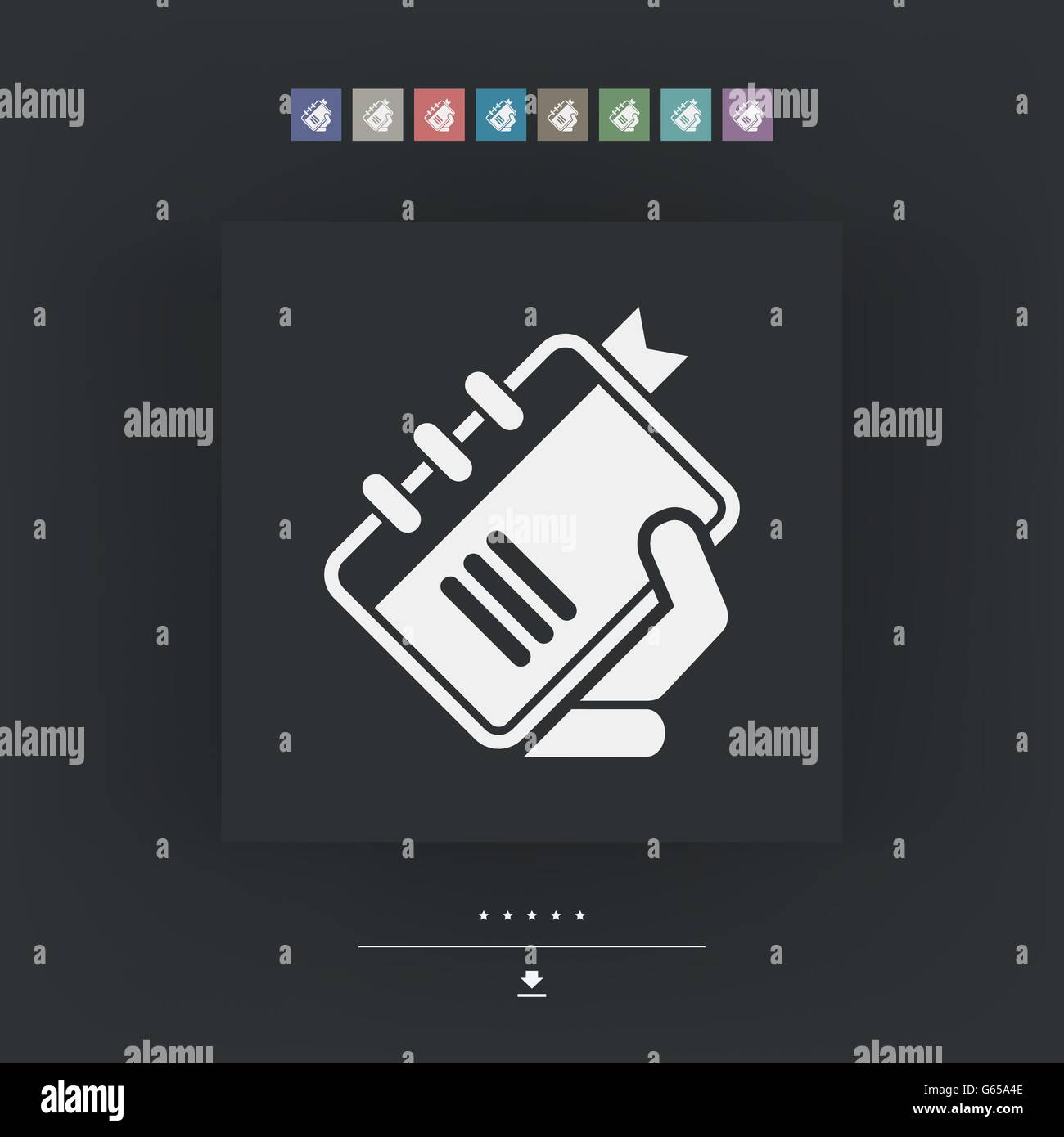 Student book button in Stock Vector Images - Alamy