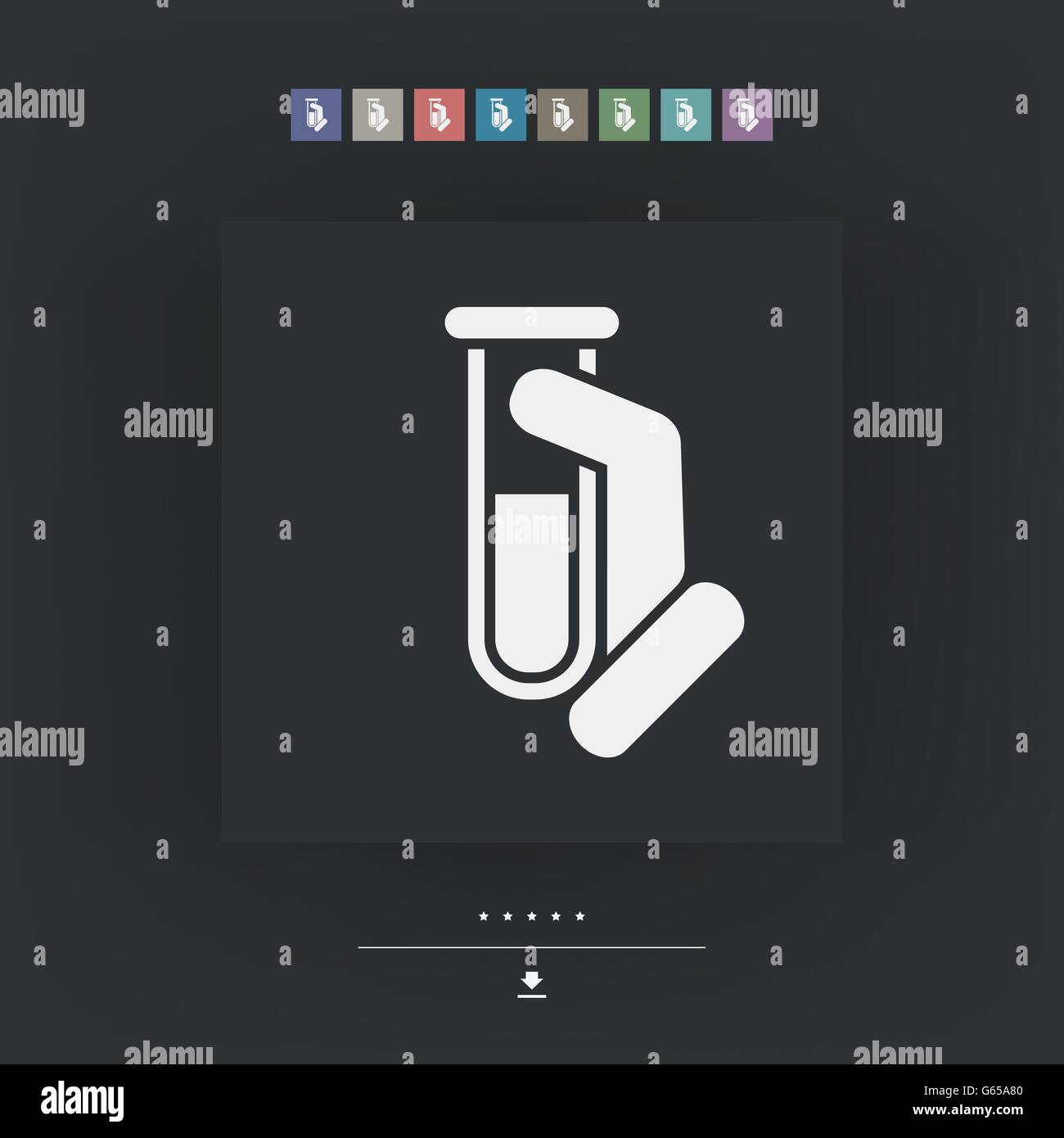 Test tube icon Stock Vector Image & Art - Alamy