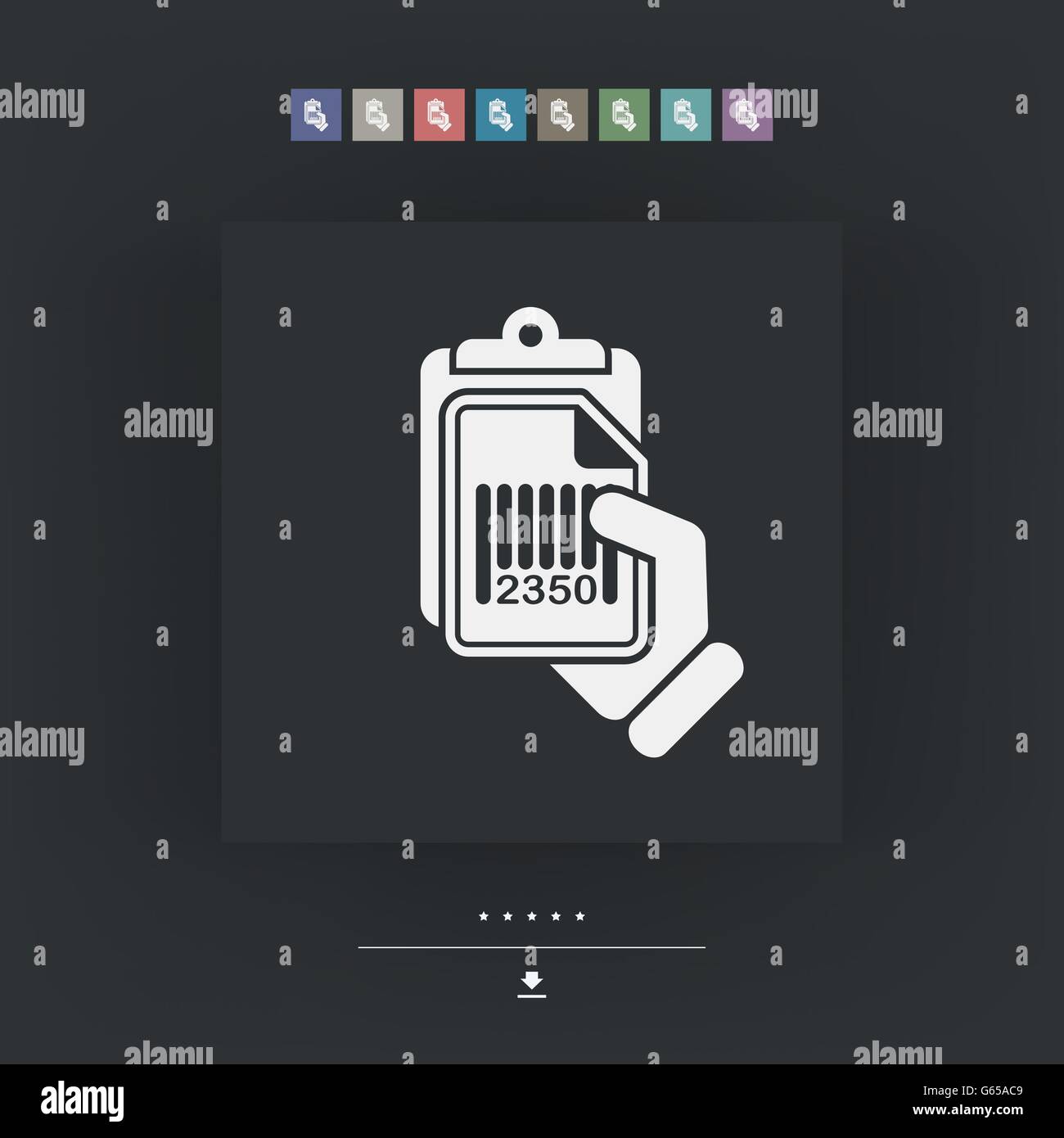 Document barcode icon Stock Vector Image & Art - Alamy