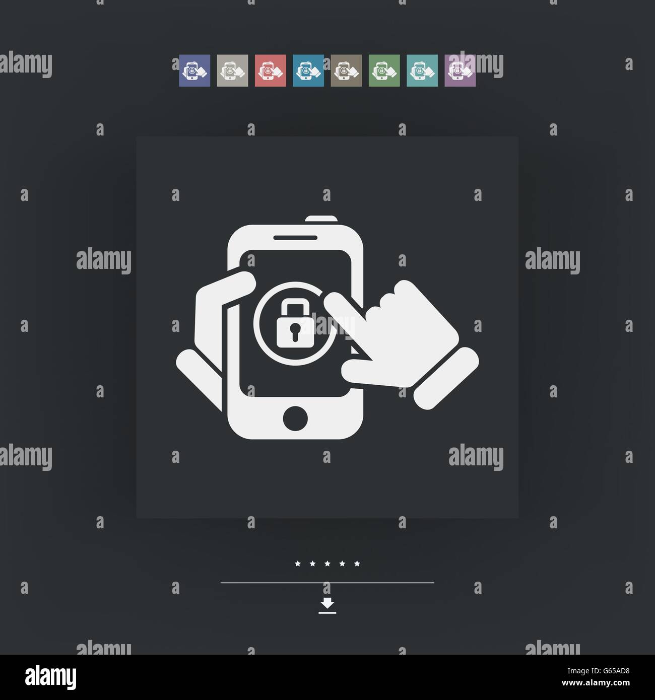 Tablet hacker password login Stock Vector Images - Alamy