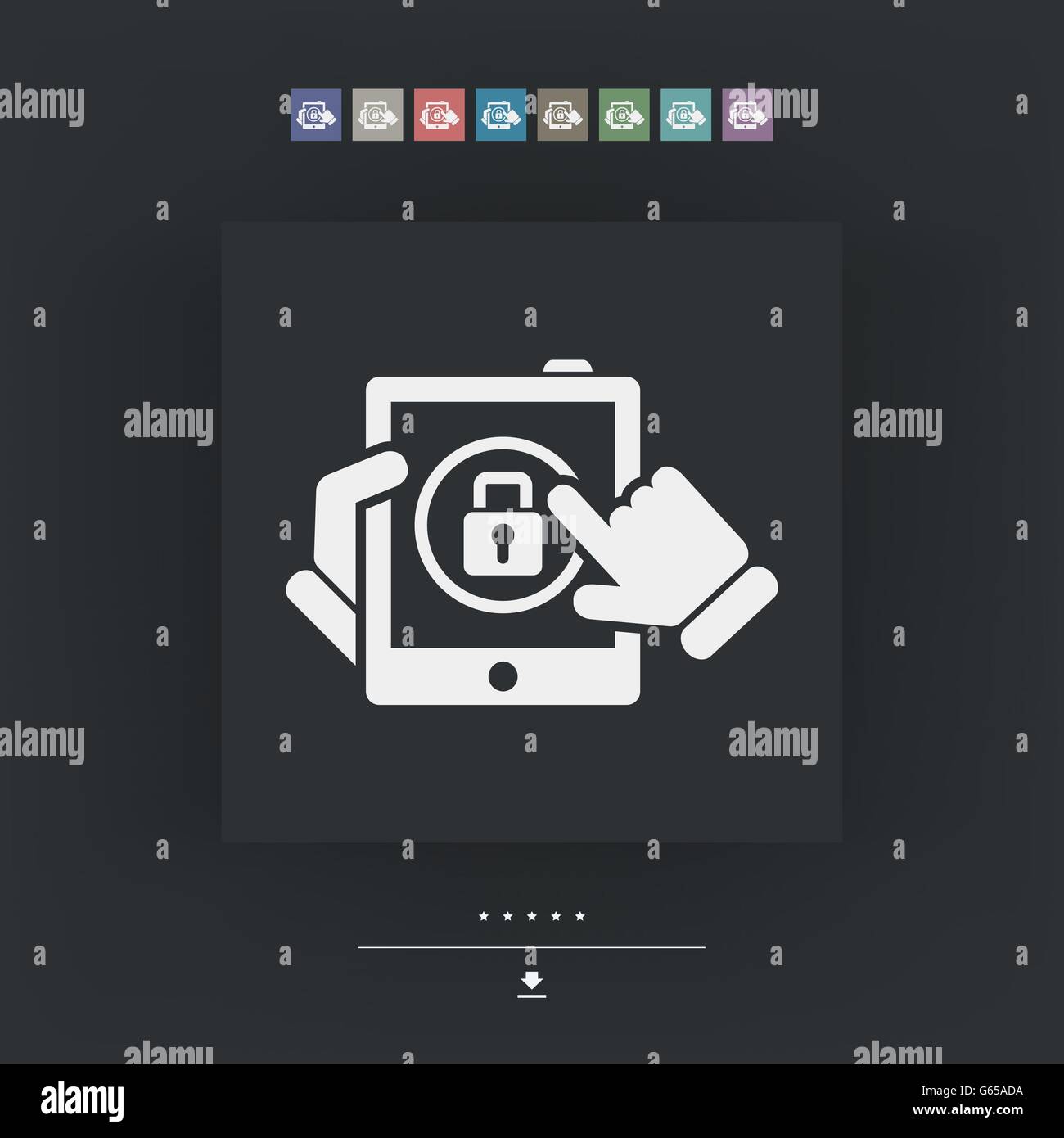 Authenticate button Stock Vector Images - Alamy