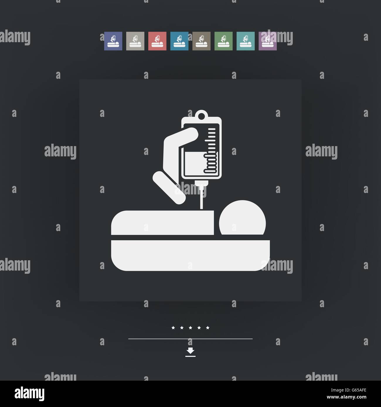 Hospital bed blood Stock Vector Images - Alamy