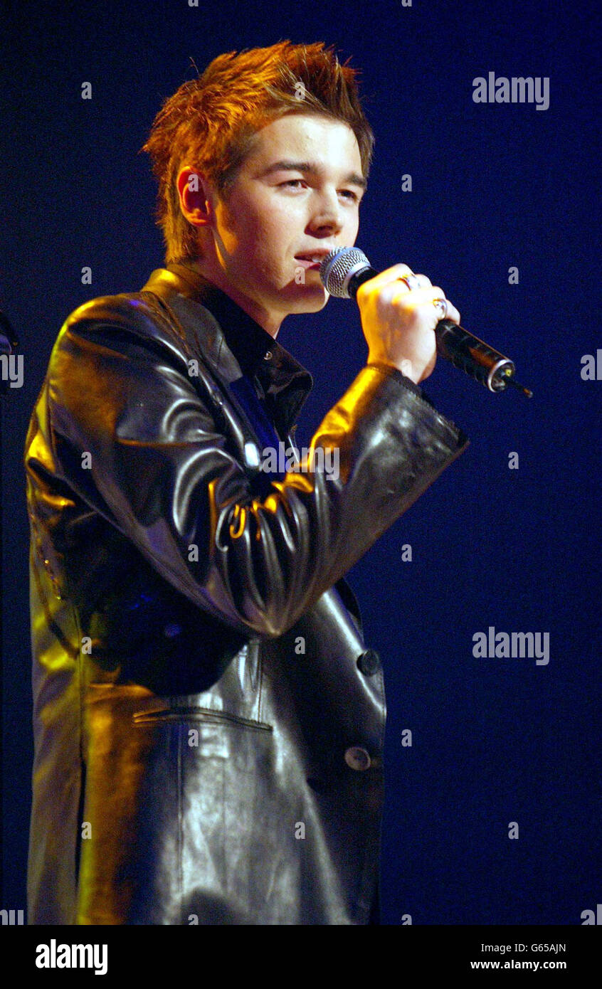 David Sneddon - Fame Academy Final Stock Photo - Alamy