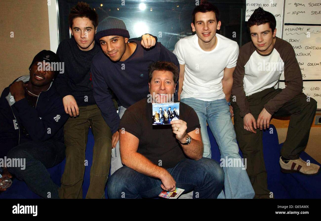 Winners of Pop Stars: The Rivals One True Voice, from left to right ...