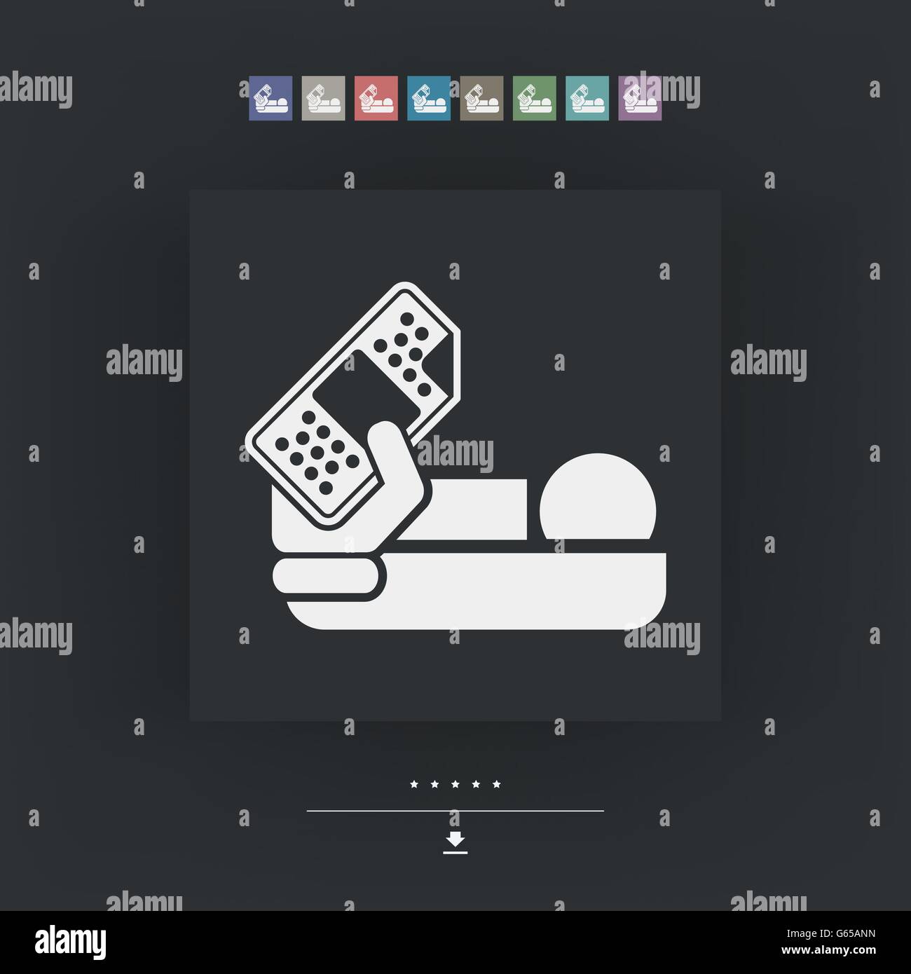 Medical patch Stock Vector Images - Alamy