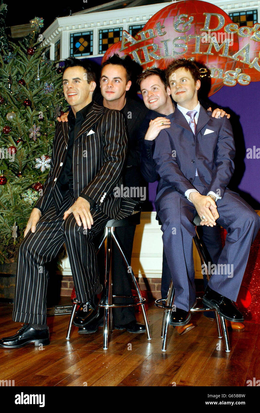 TV personalities Ant & Dec meet their waxwork models at Madame Tussaud ...