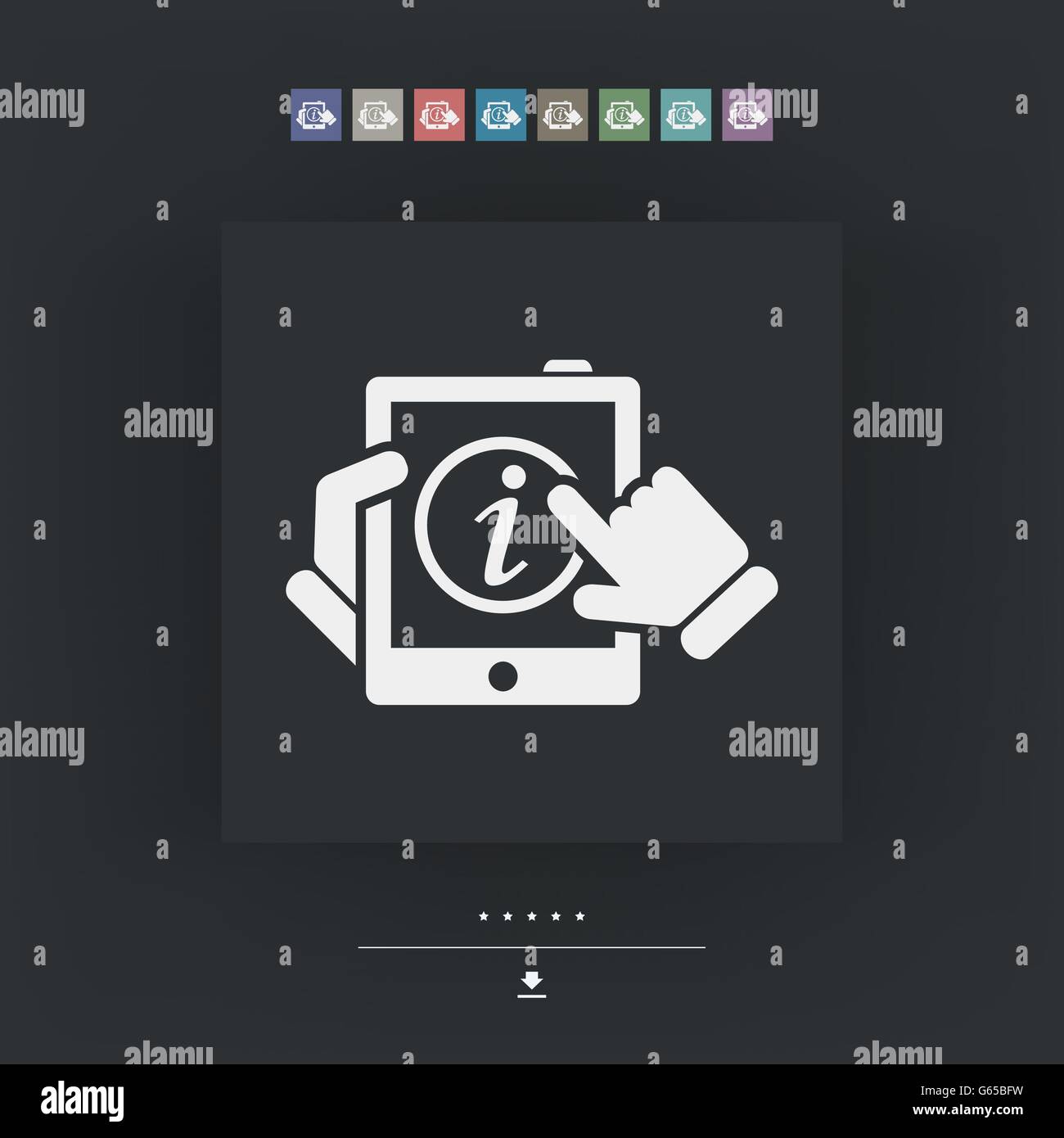 Info mobile device Stock Vector Image & Art - Alamy