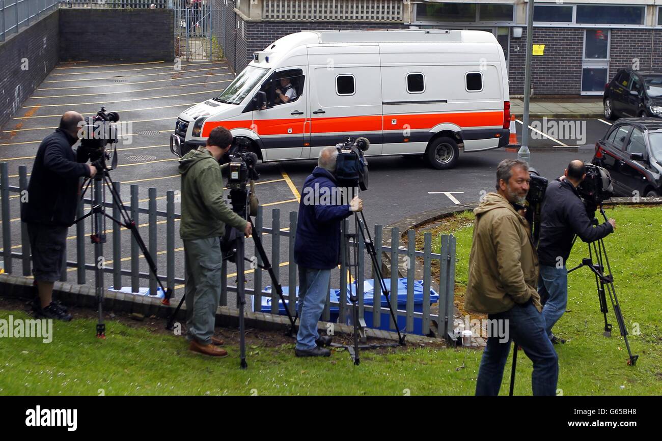 Mark Bridger, the man accused of the murder of April Jones arrives at ...