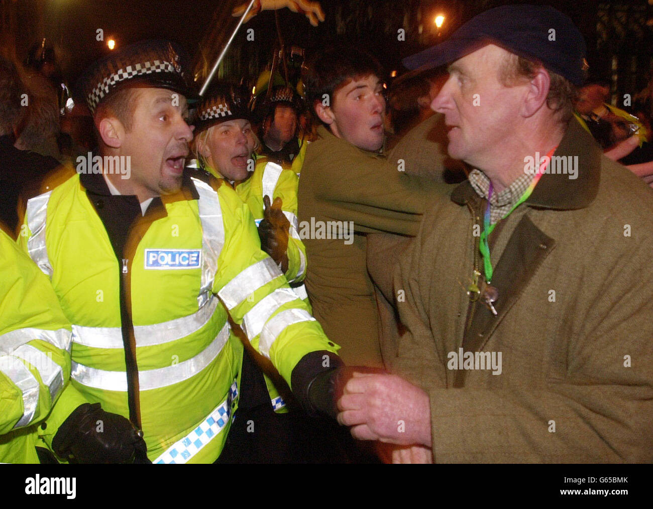 Pro Hunt protest Parliament Stock Photo - Alamy