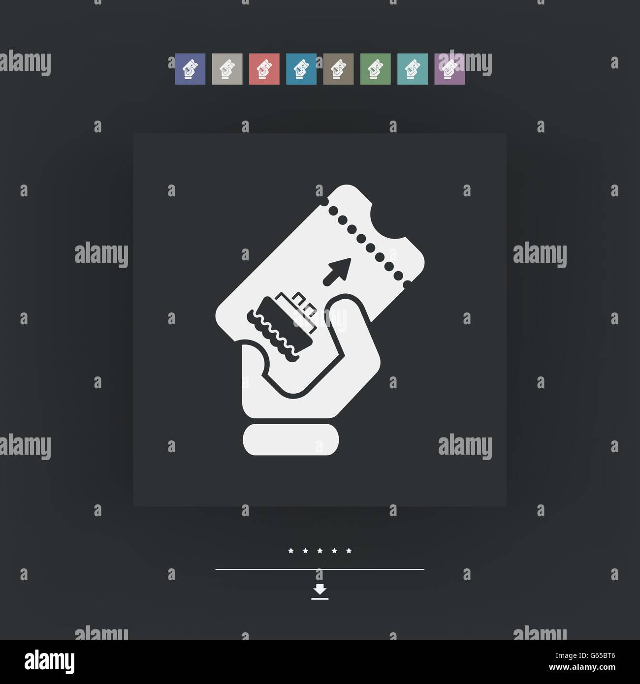 Cruise ship passenger with ticket Stock Vector Images - Alamy
