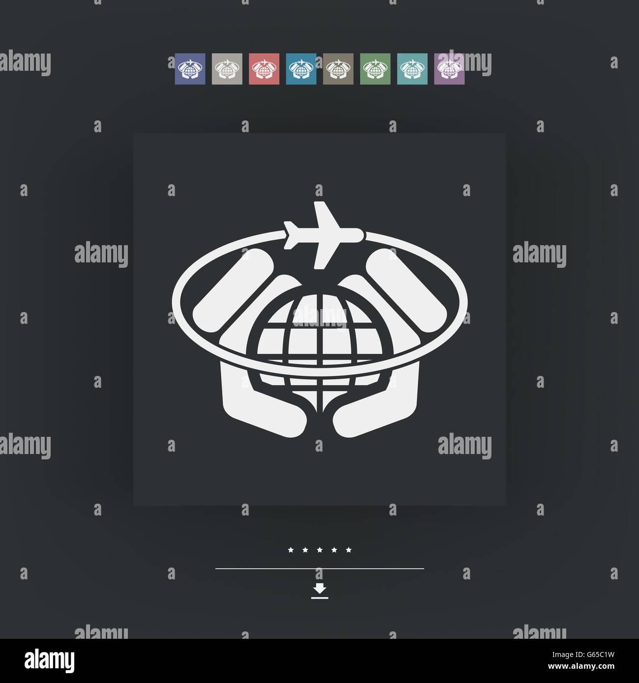 Airplane travel icon Stock Vector Image & Art - Alamy