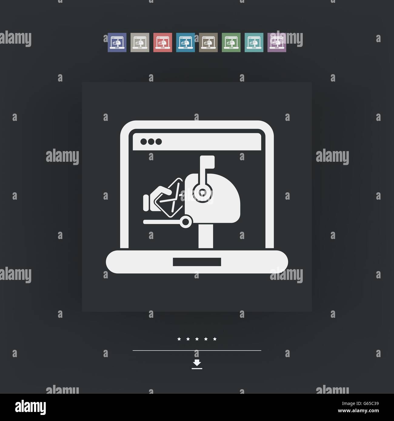 Sending letters in the post Stock Vector Images - Alamy