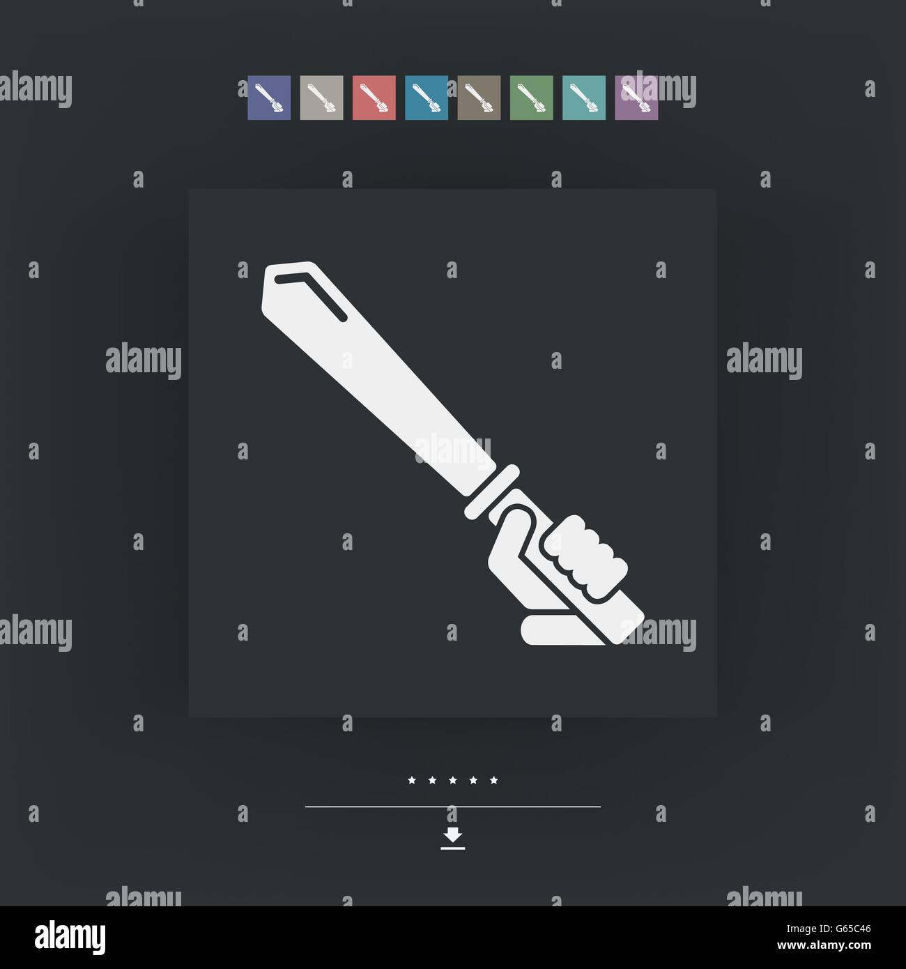 Hold the sword Stock Vector Images - Alamy