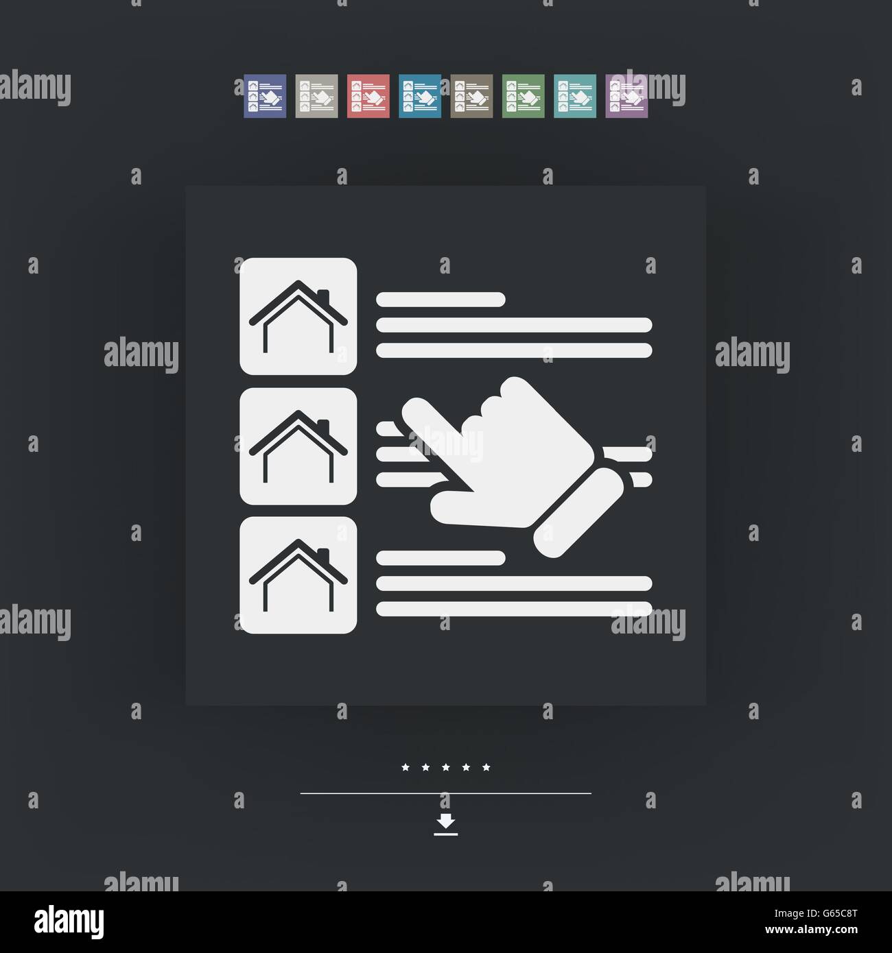 House list select Stock Vector Image & Art - Alamy