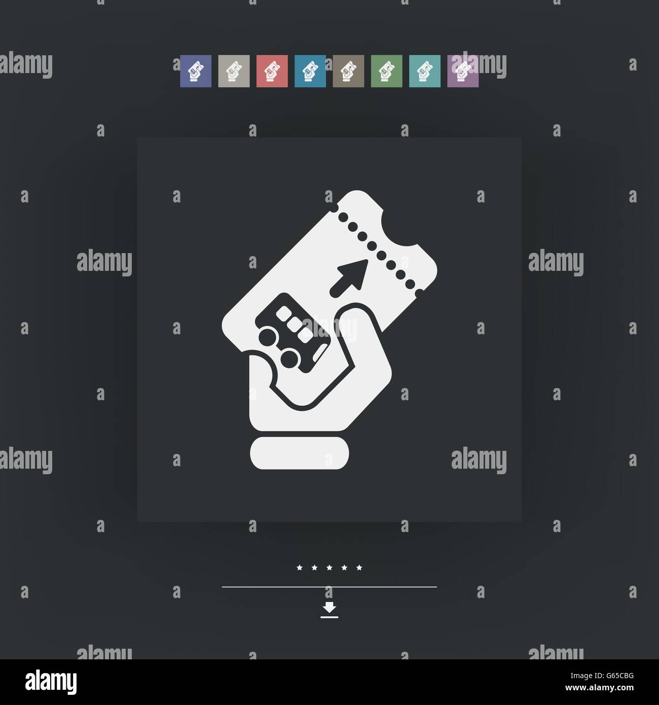 Bus ticket icon Stock Vector Image & Art - Alamy
