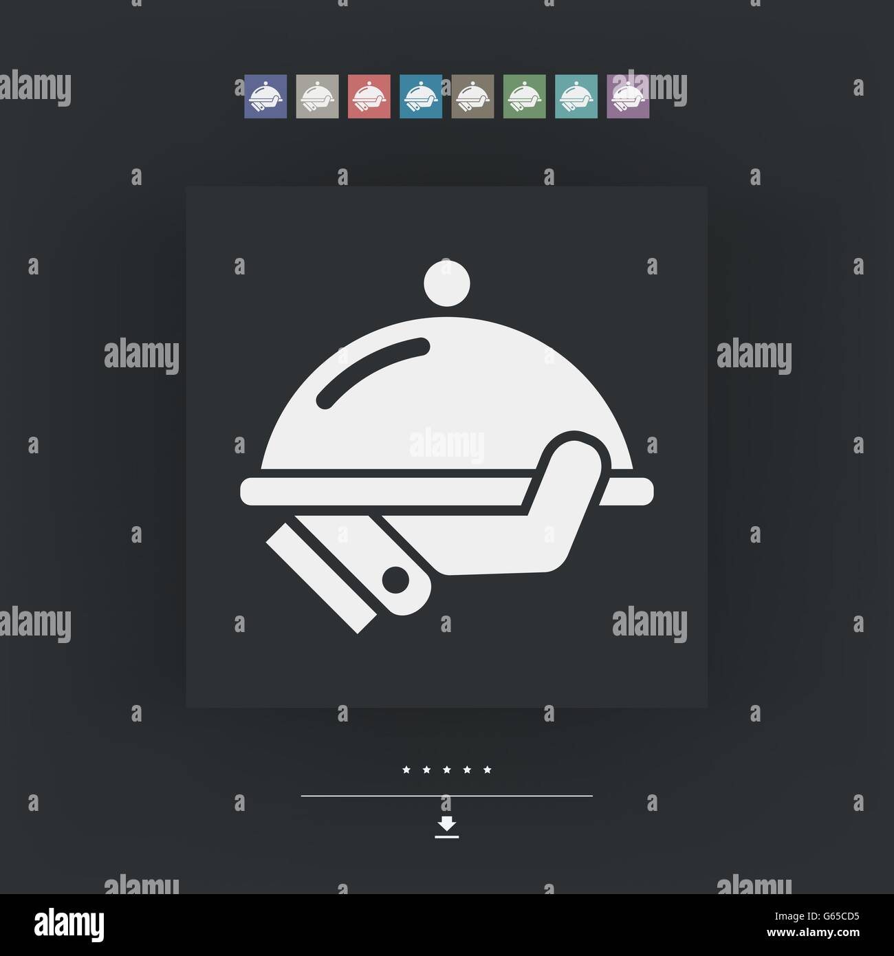 Waiter icon hi-res stock photography and images - Alamy