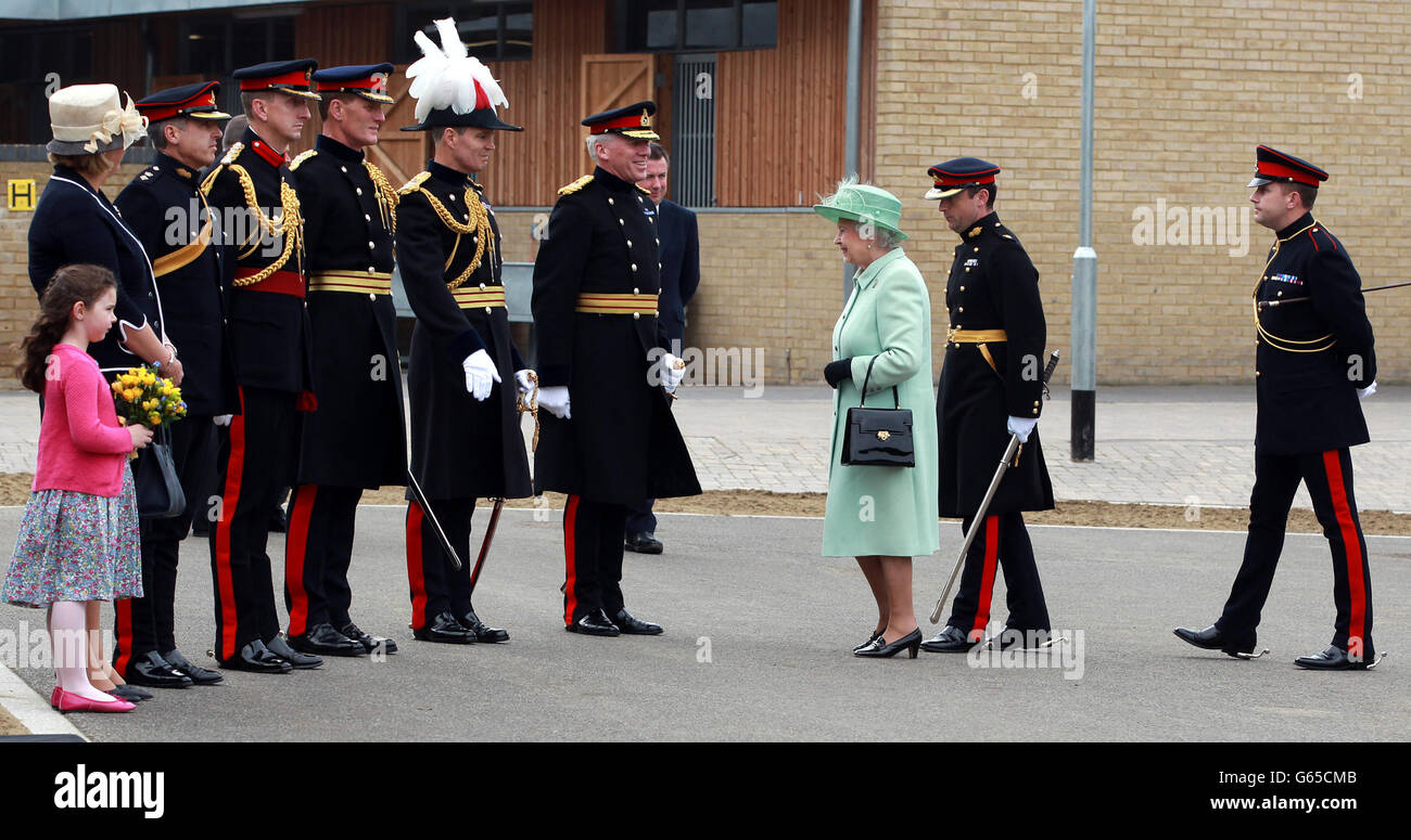 Royal visit to Royal Artillery Barracks Stock Photo - Alamy