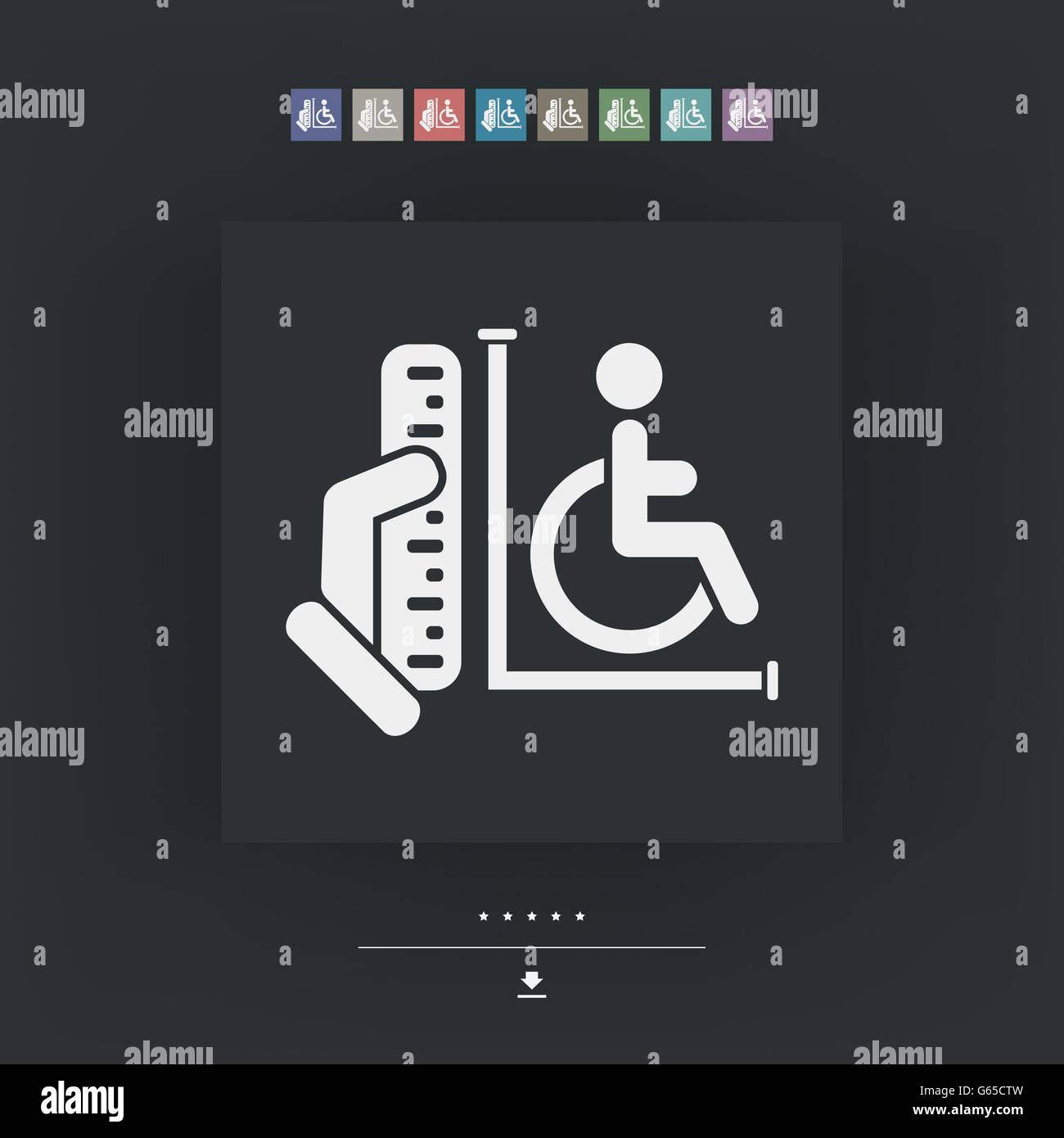 Disabled access area Stock Vector Image & Art - Alamy