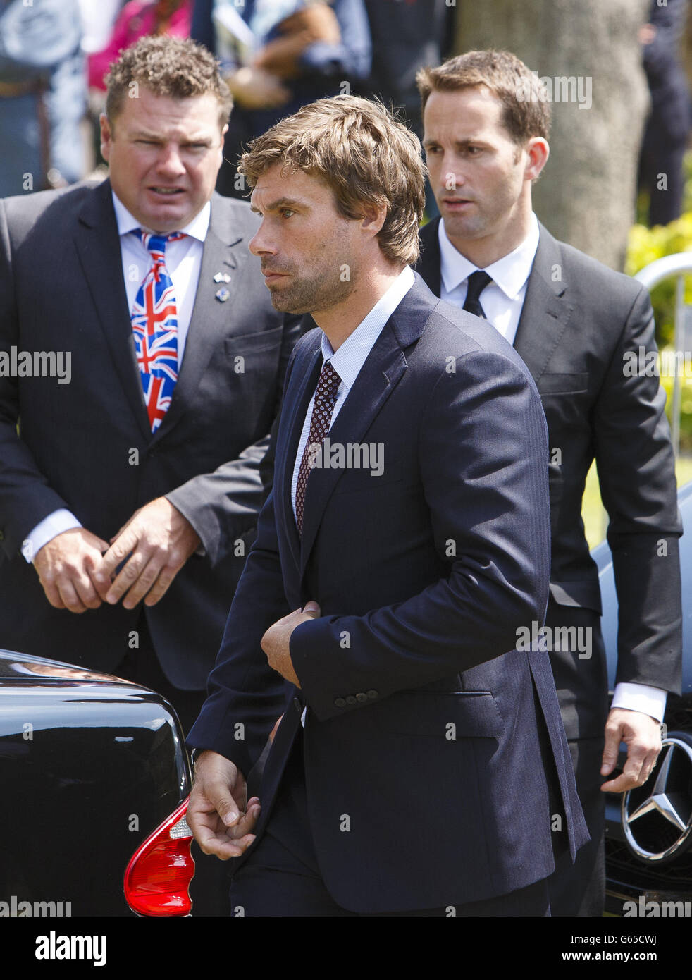 Andrew 'Bart' Simpson funeral Stock Photo - Alamy