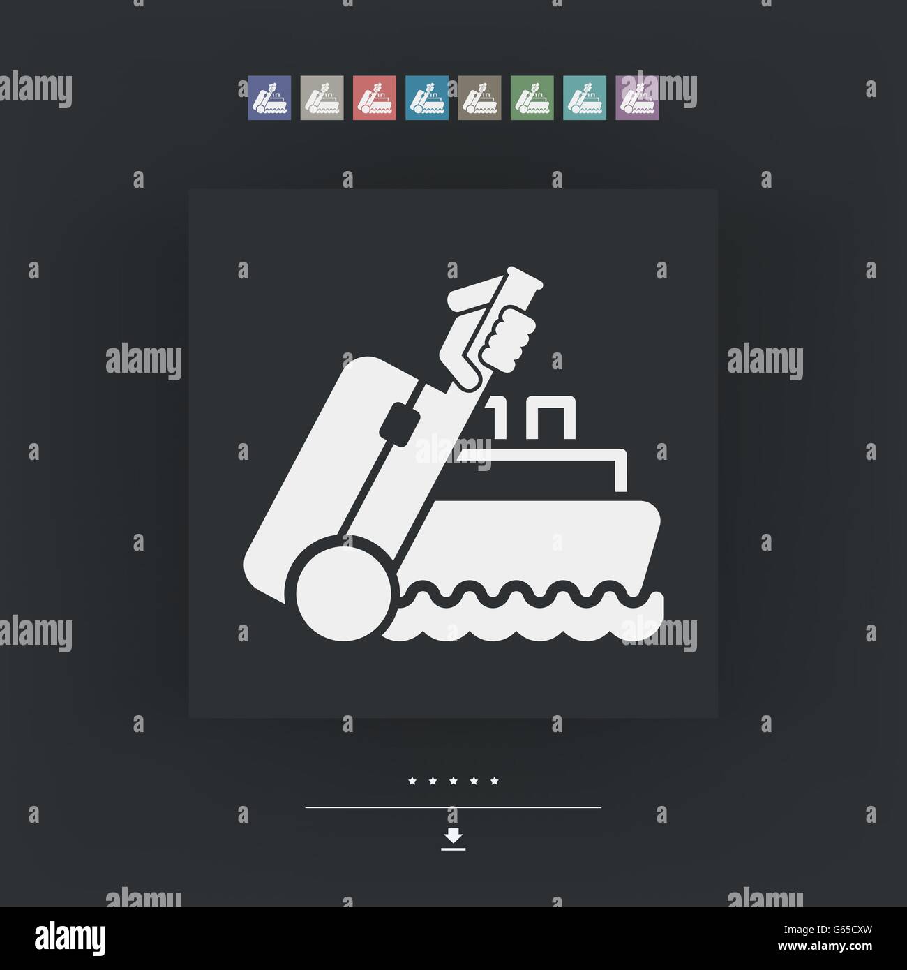 Travel destination cruise ship Stock Vector Images - Alamy