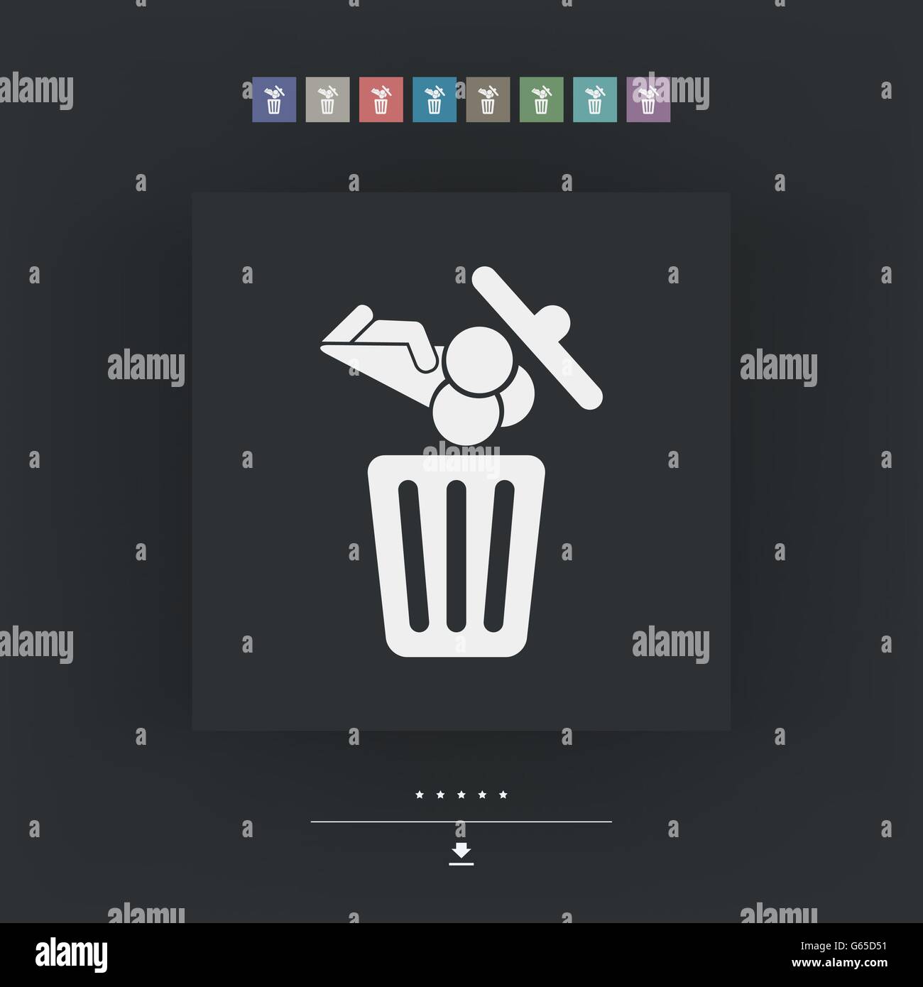 Restaurant food waste Stock Vector Images - Alamy