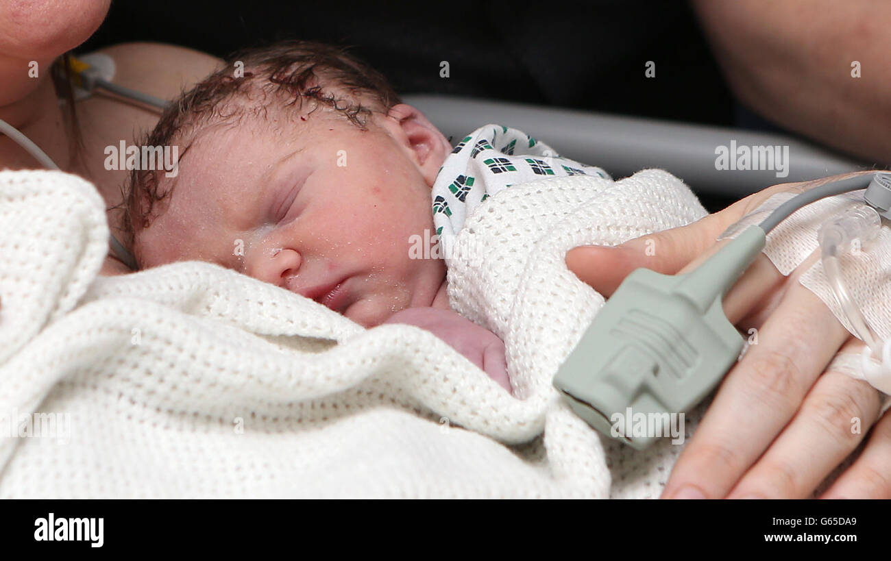 The as yet unnamed baby born to Ruth Carter and partner John Traverse ...