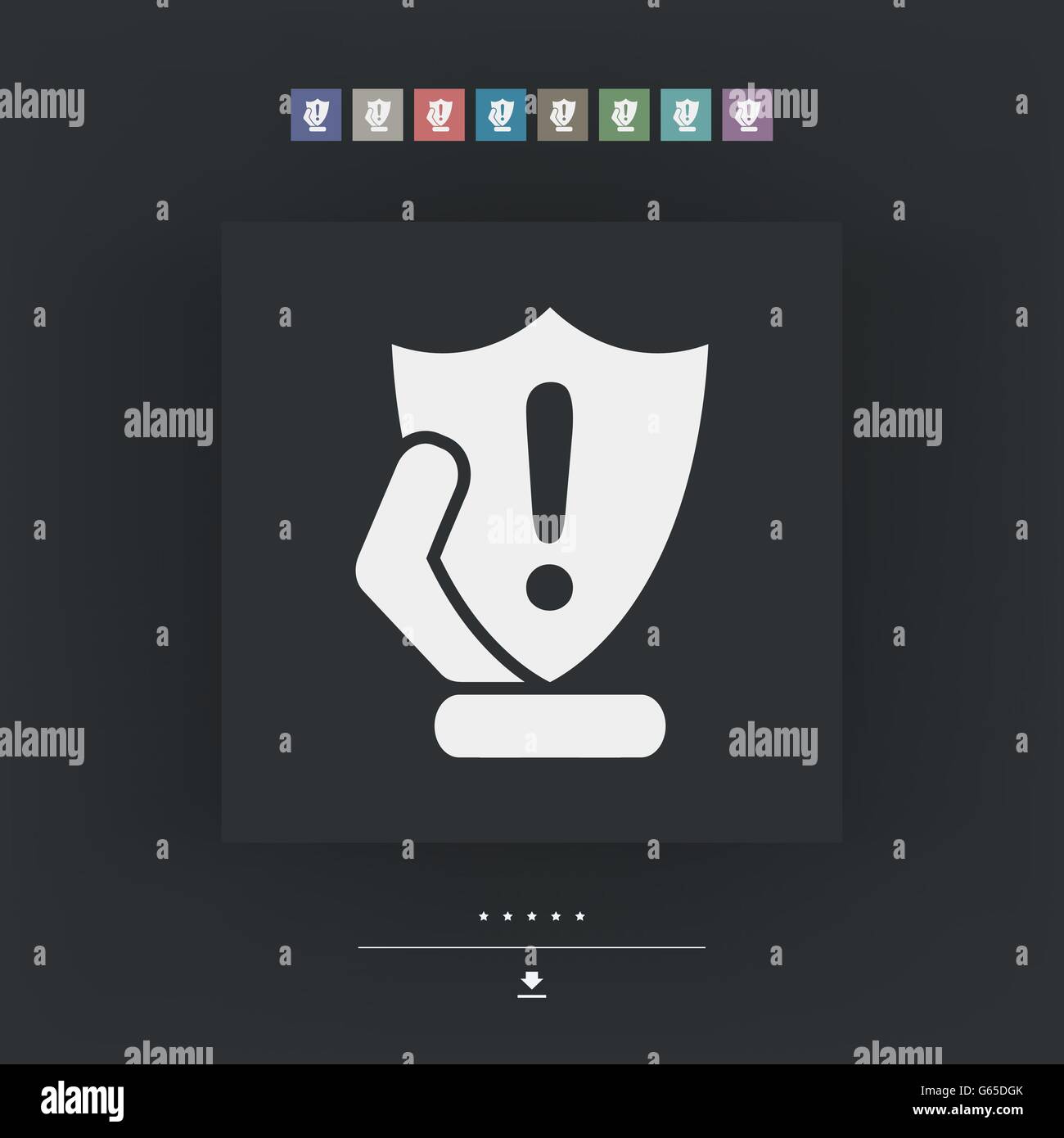 Protection shield icon Stock Vector Image & Art - Alamy