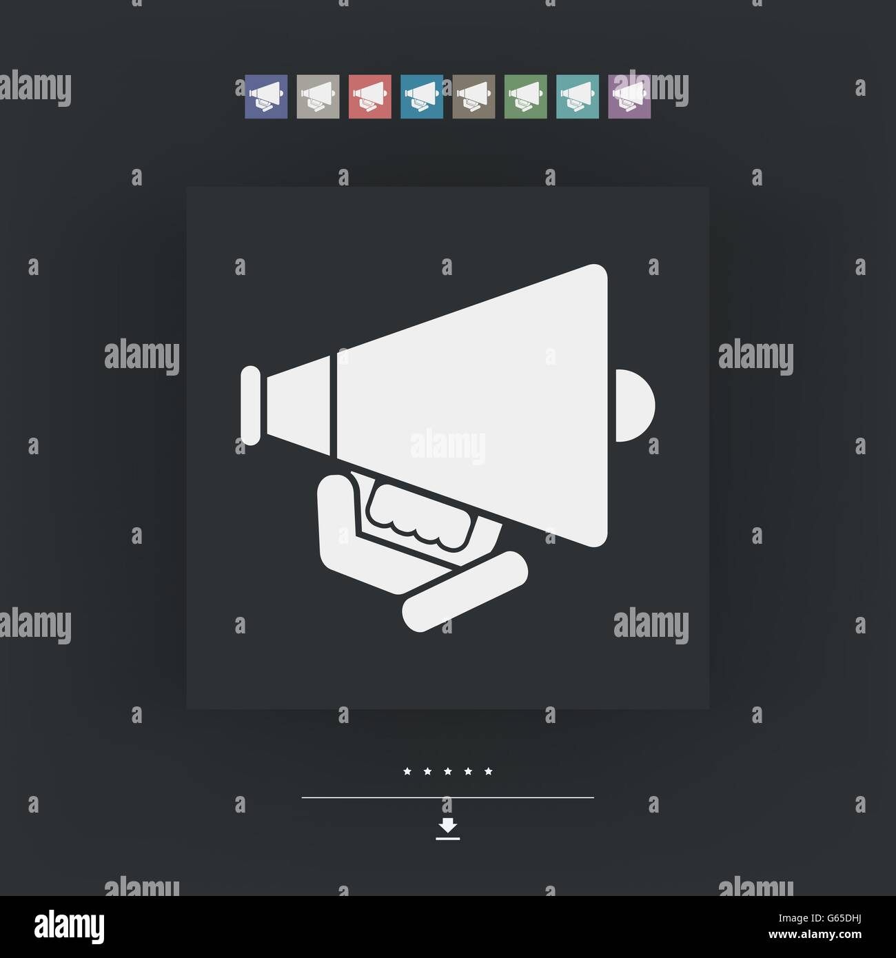 Hand megaphone microphone Stock Vector Images - Alamy