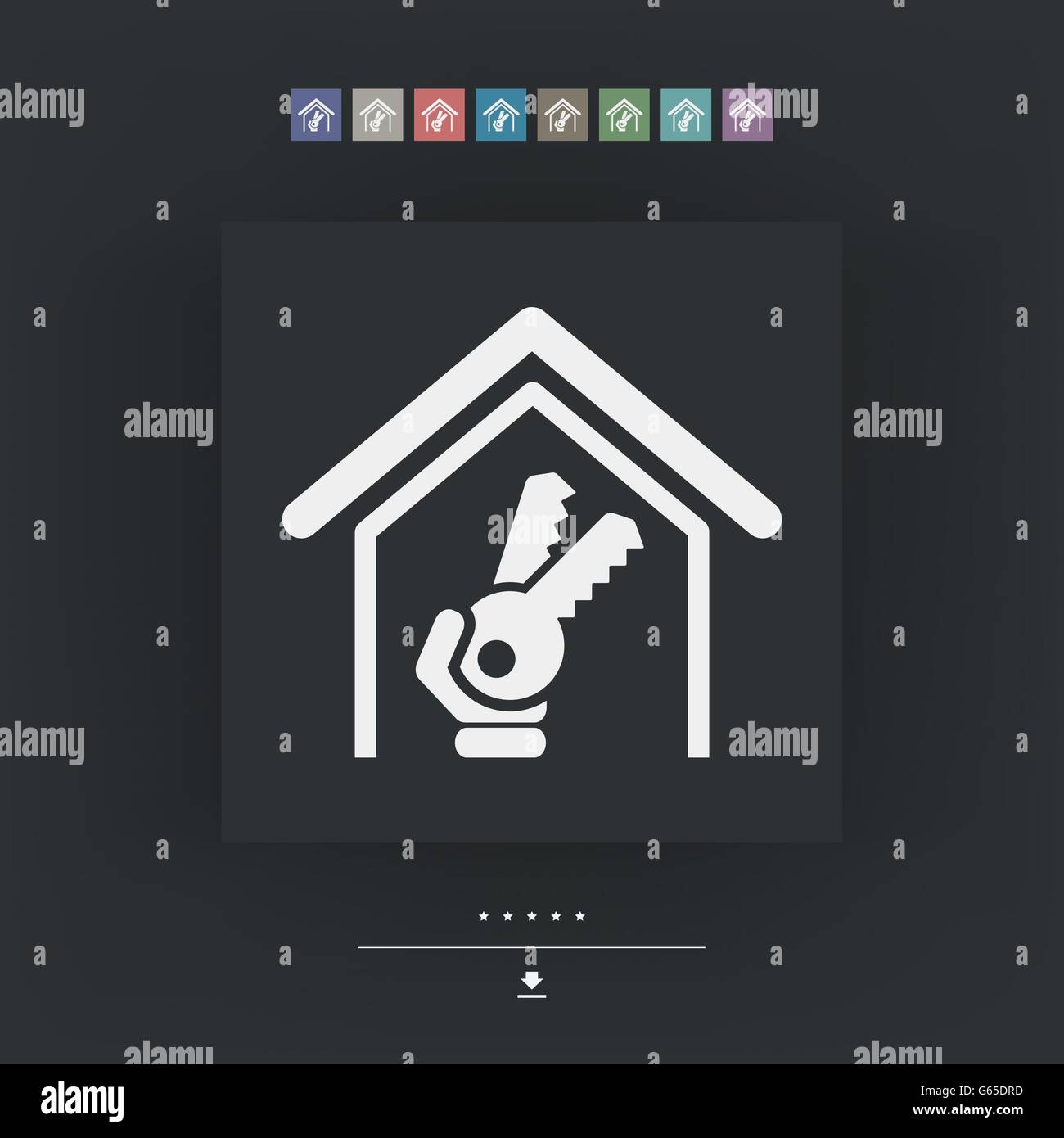 House key icon Stock Vector Image & Art - Alamy