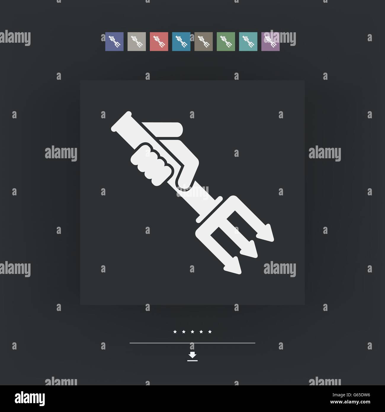 Pitchfork icon hi-res stock photography and images - Alamy