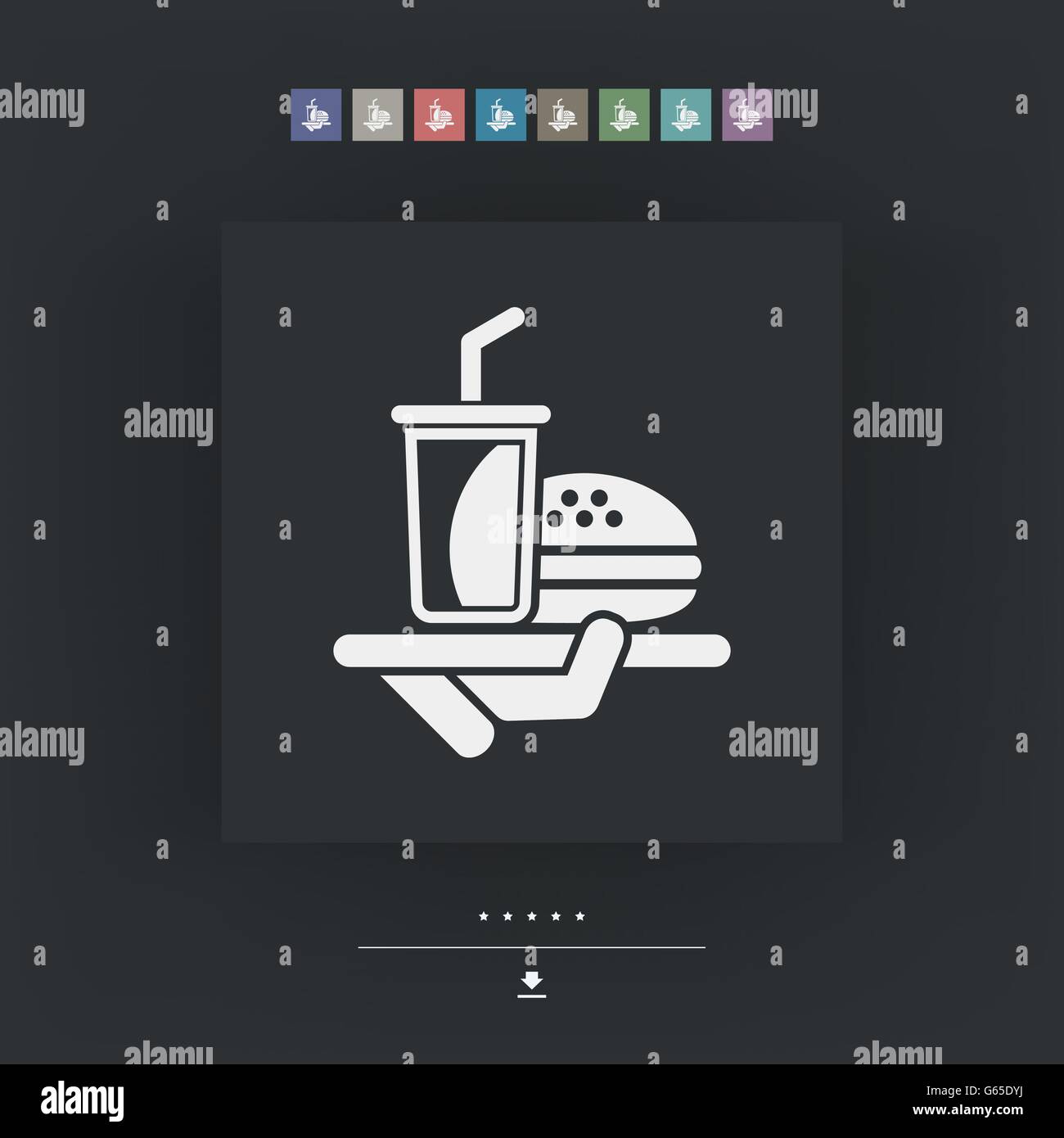 Fast food icon Stock Vector Image & Art - Alamy