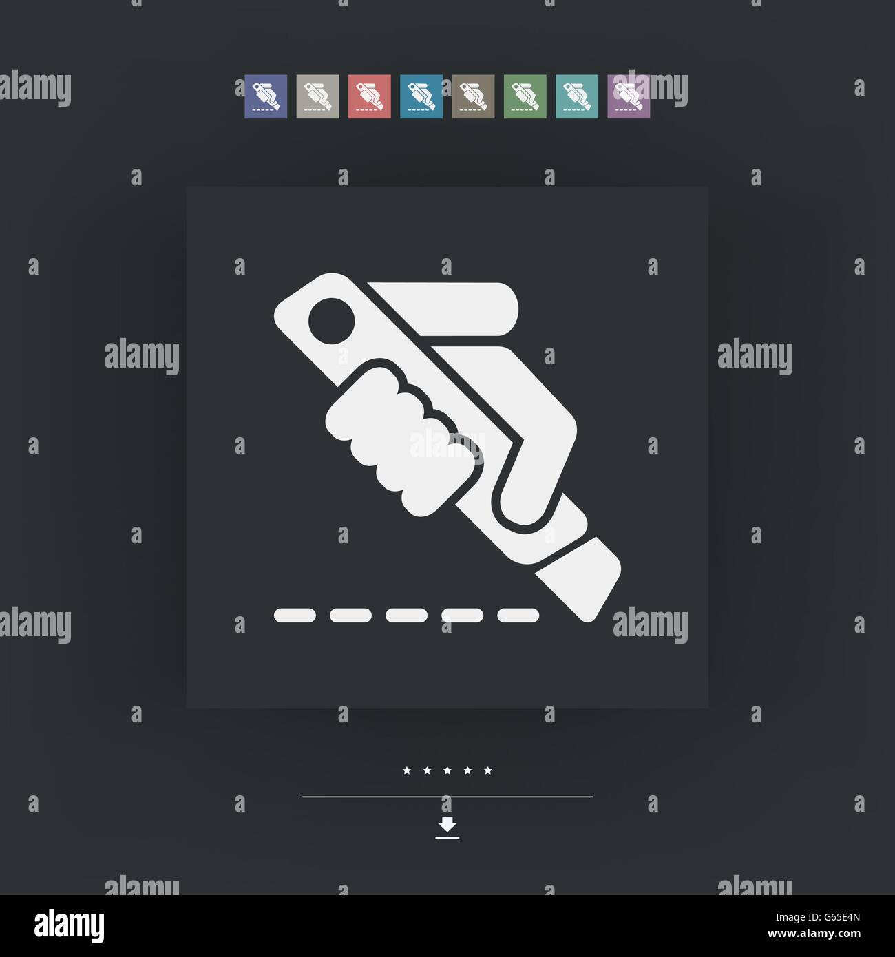Cutter icon Stock Vector Images - Alamy