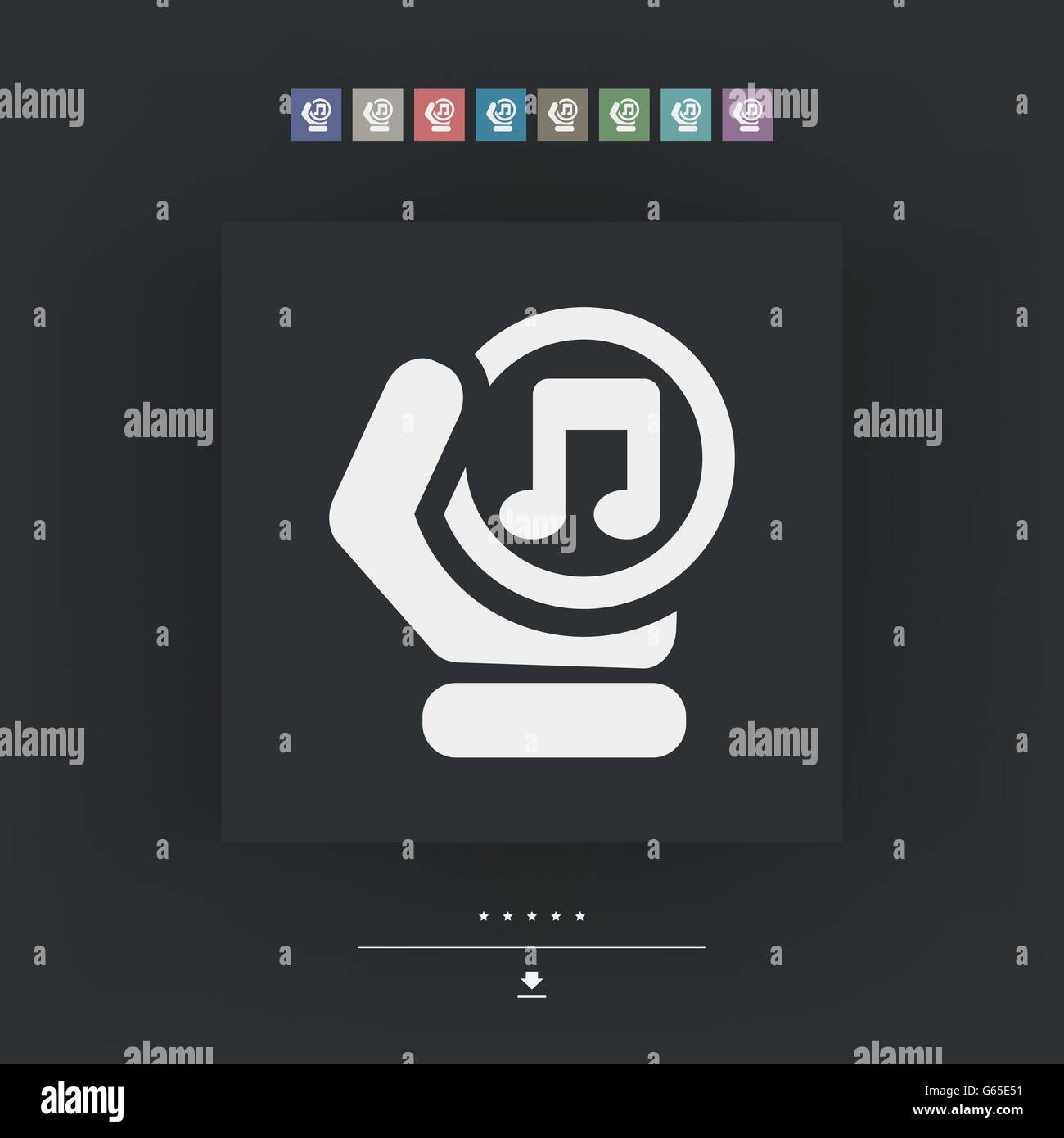 Musical note icon Stock Vector Image & Art - Alamy