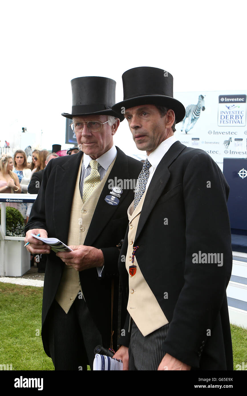 Trainer Jonathan Portman (right) in the winner's enclosure after ...