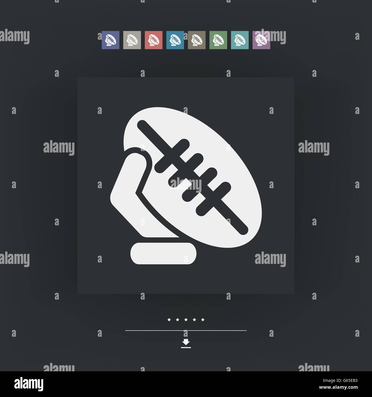 Back of rugby player Stock Vector Images - Alamy