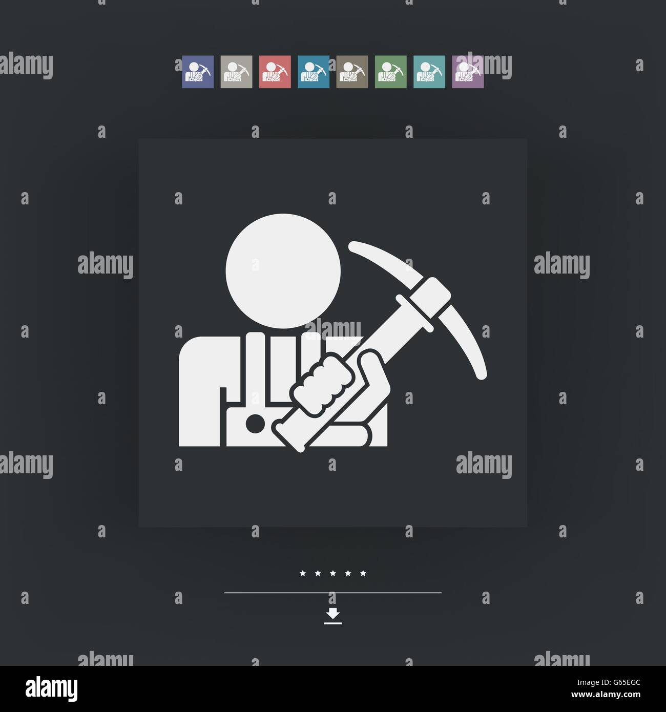 Man pickaxe Stock Vector Images - Alamy