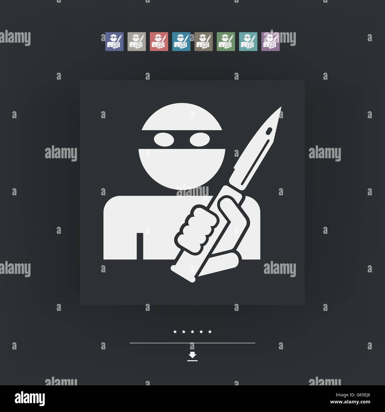 Armed robber Stock Vector Images - Alamy