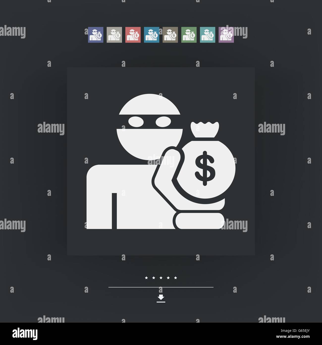 Masked Thief Stock Vector Images Alamy
