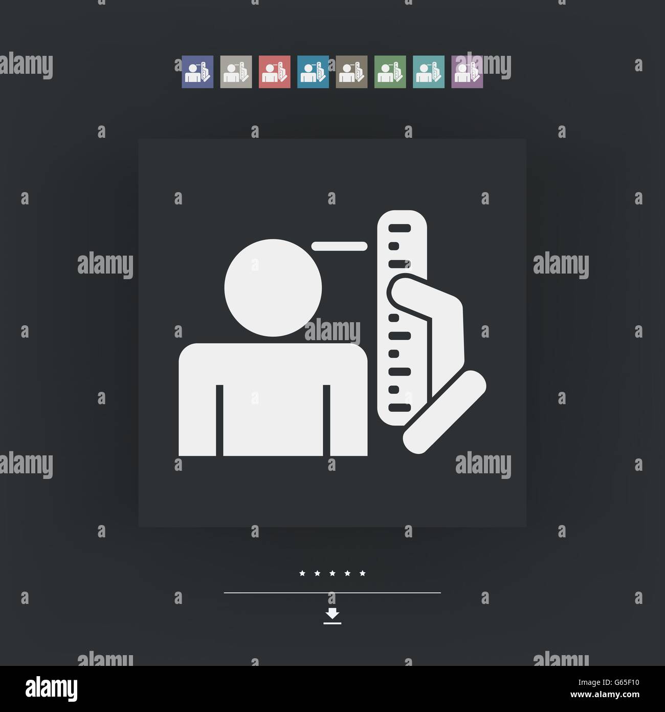 Human measure height Stock Vector Images - Alamy